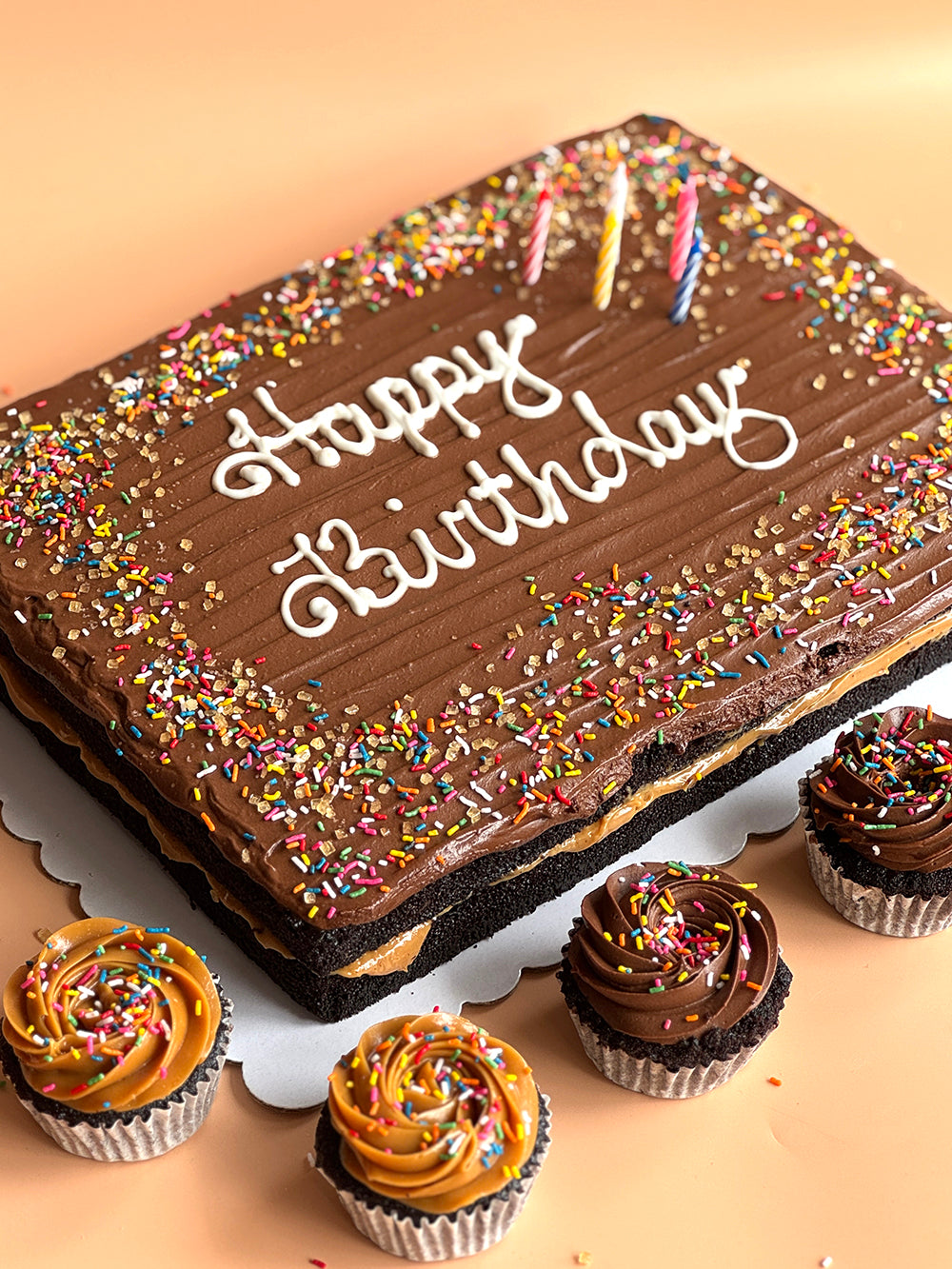 Bestselling 2-Layer Chocolate Cake (10"x14" Rectangular) – Sugarbee